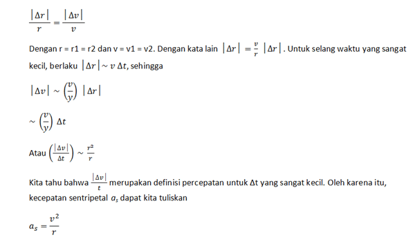 Pengertian, Rumus Dan Contoh Percepatan dan Gaya Sentripetal Terlengkap