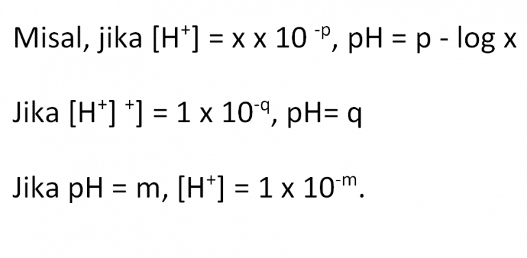 Asam Basa - Konsep pH, pOH, dan pKw Pada Larutan Asam Basa